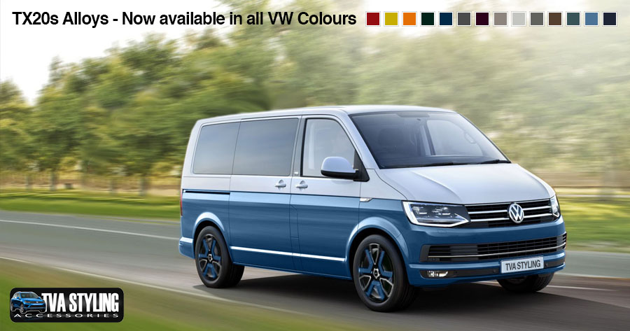 Bespoke coloured wheels for VW T5 & T6 - Trade Van Accessories